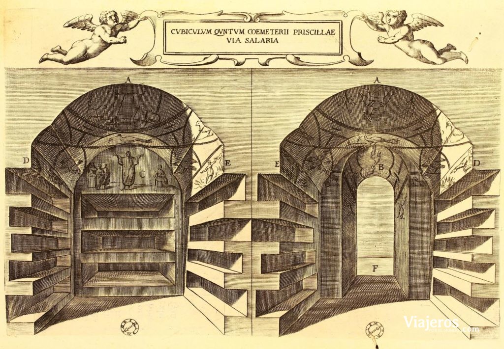 Grabado de las Catacumbas de Roma